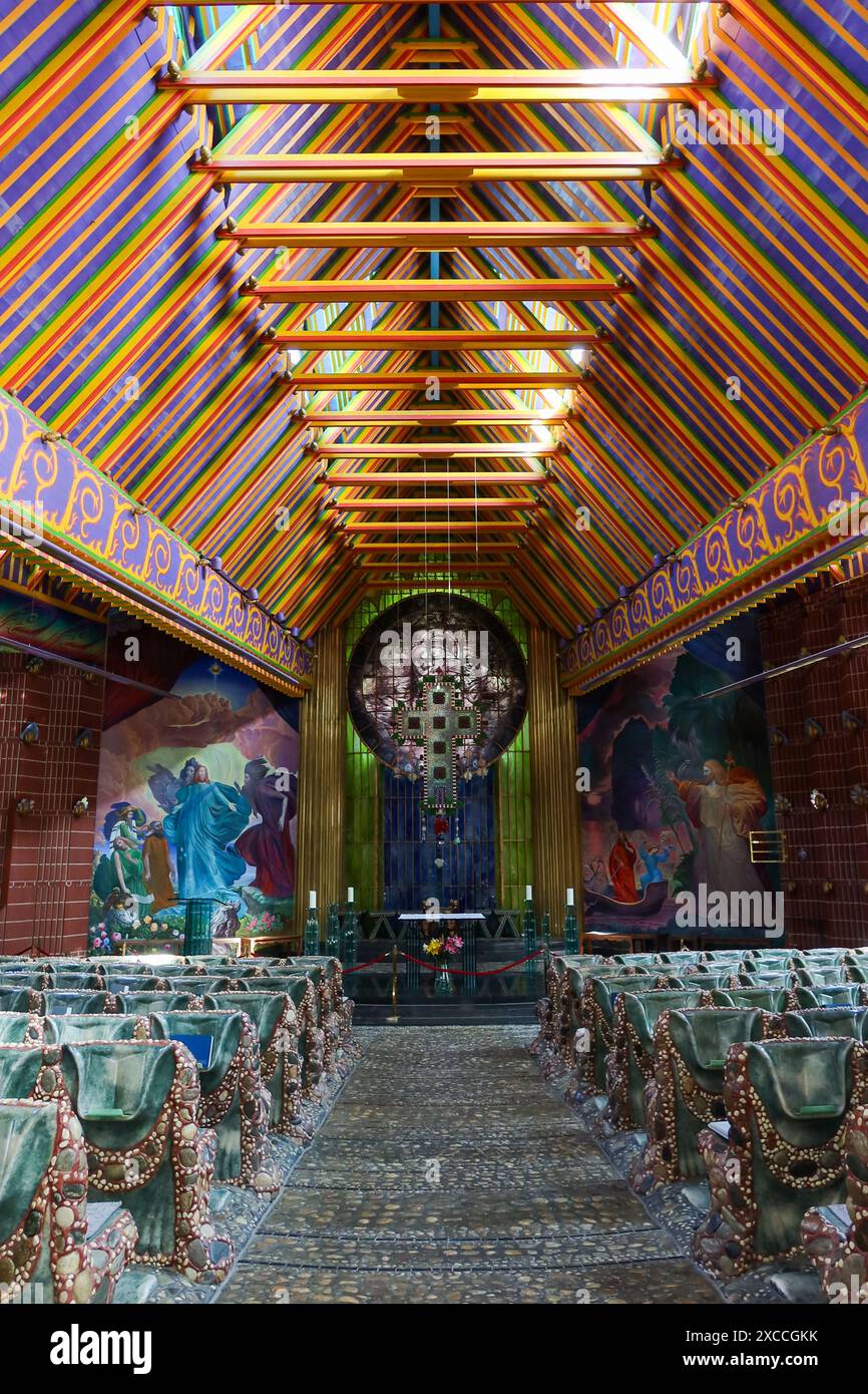 The interior of the Thal Parish Church, also known as the Ernst Fuchs ...