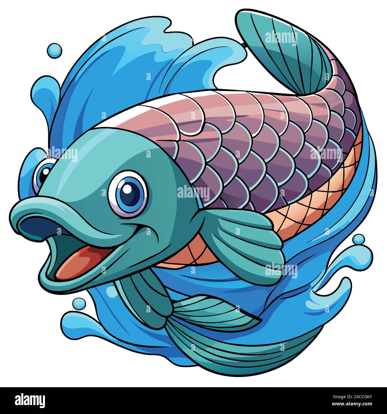 Arapaima fishing Stock Vector Images - Alamy