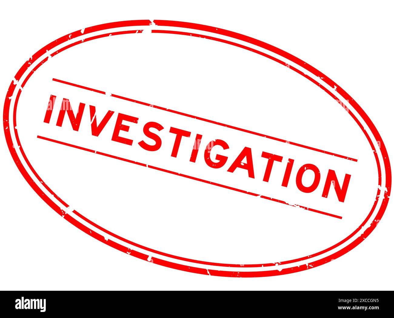 Grunge red investigation word oval rubber seal stamp on white background Stock Vector Image ...