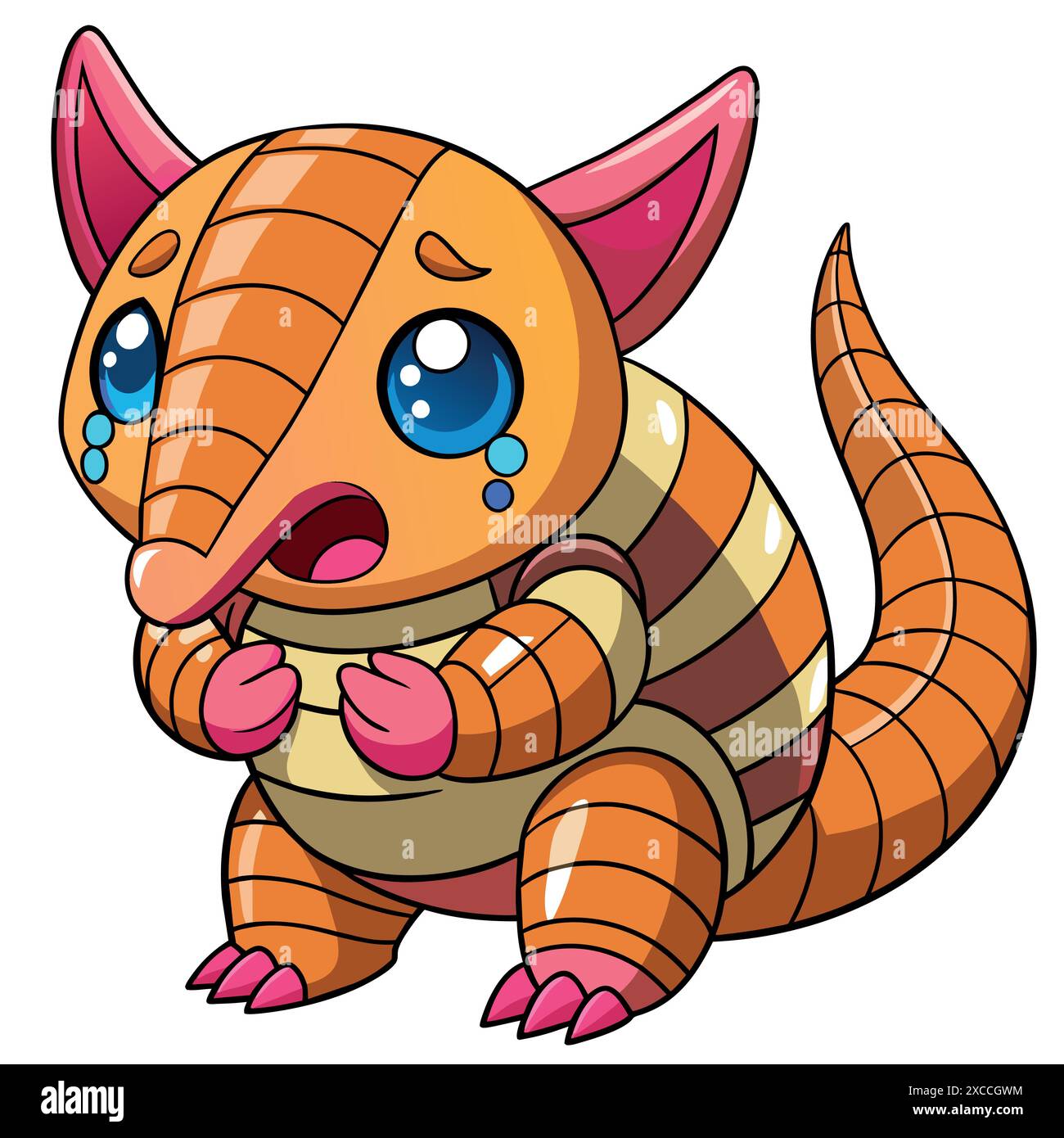 Cute armadillo character icon hi-res stock photography and images - Alamy