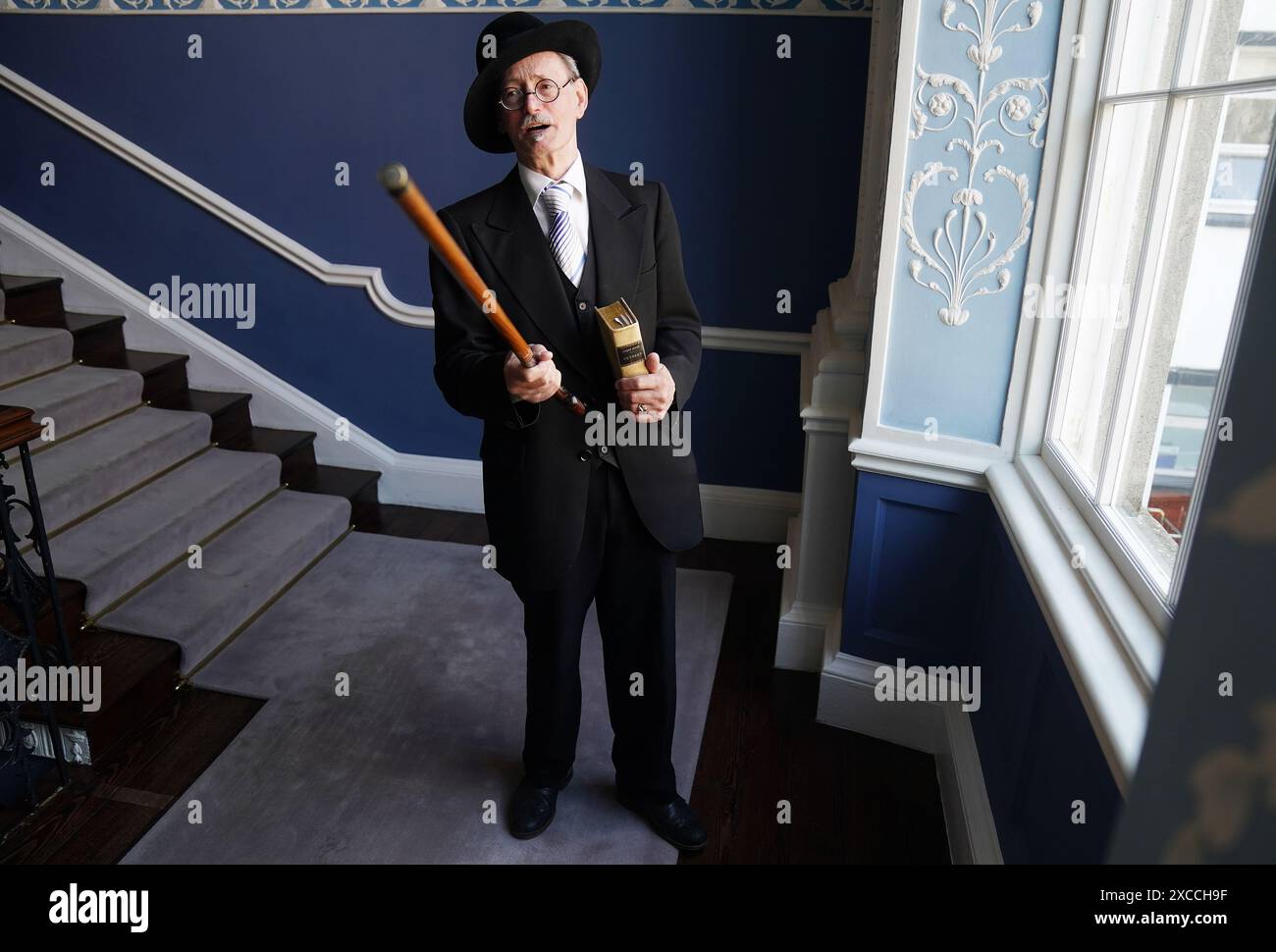 James Joyce lookalike John Shevlin attends the Bloomsday Breakfast at ...