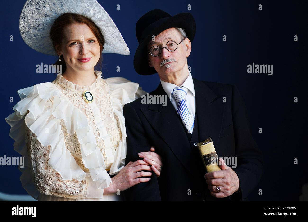 James Joyce lookalike John Shevlin with Raychel O'Connell at the ...