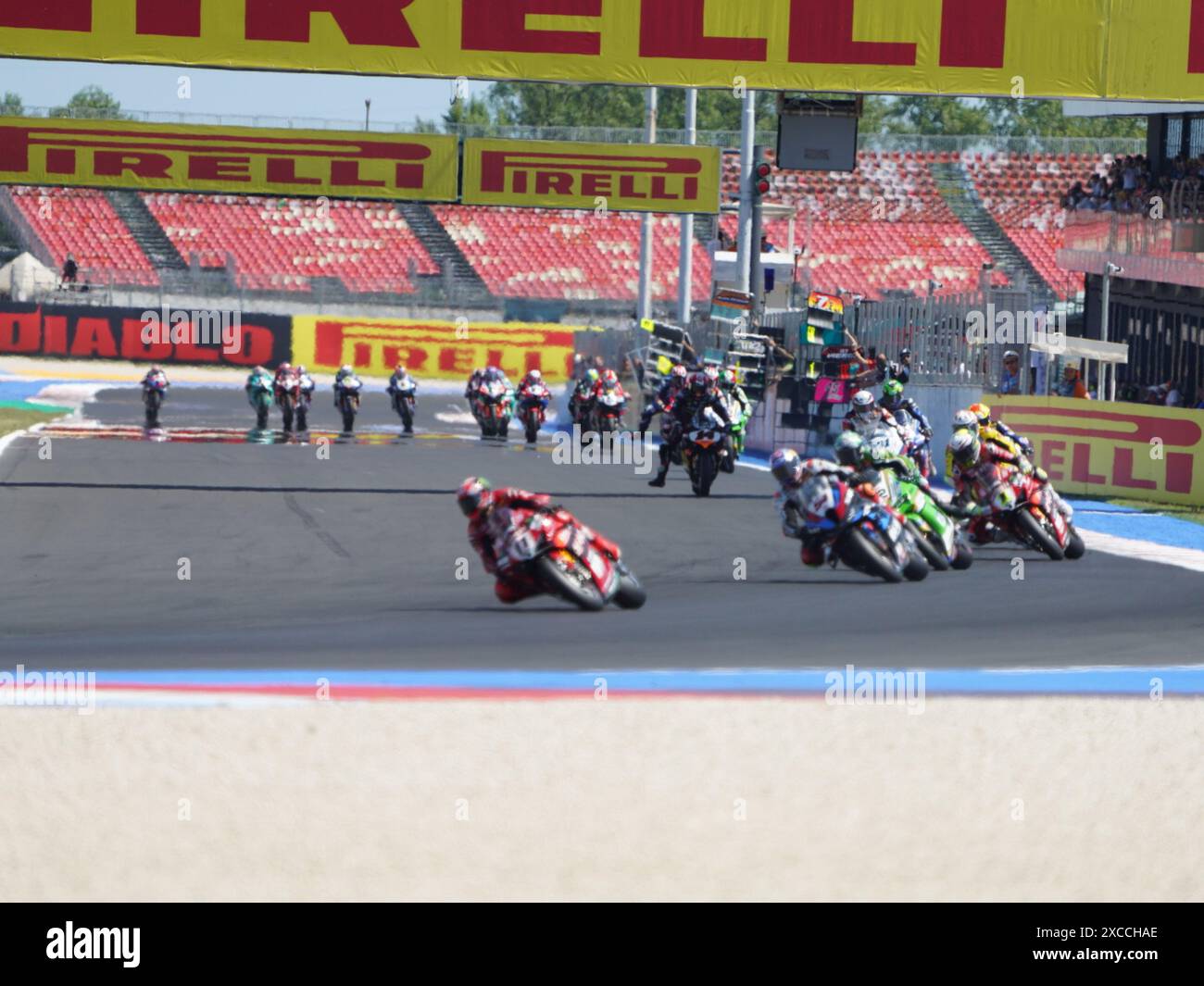 Start Superpole during the FIM Superbike Championship - Italian Round ...