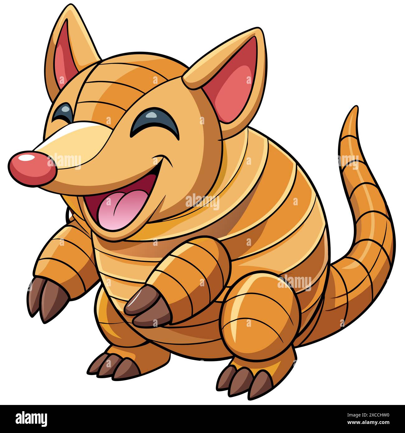 Cute armadillo character icon hi-res stock photography and images - Alamy