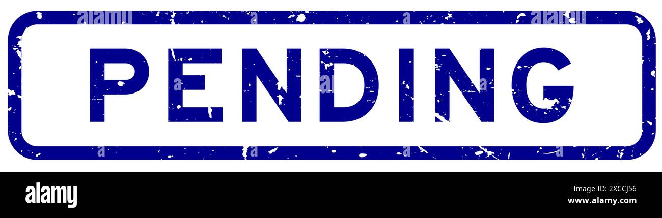 Grunge blue pending word square rubber seal stamp on white background Stock Vector Image & Art ...