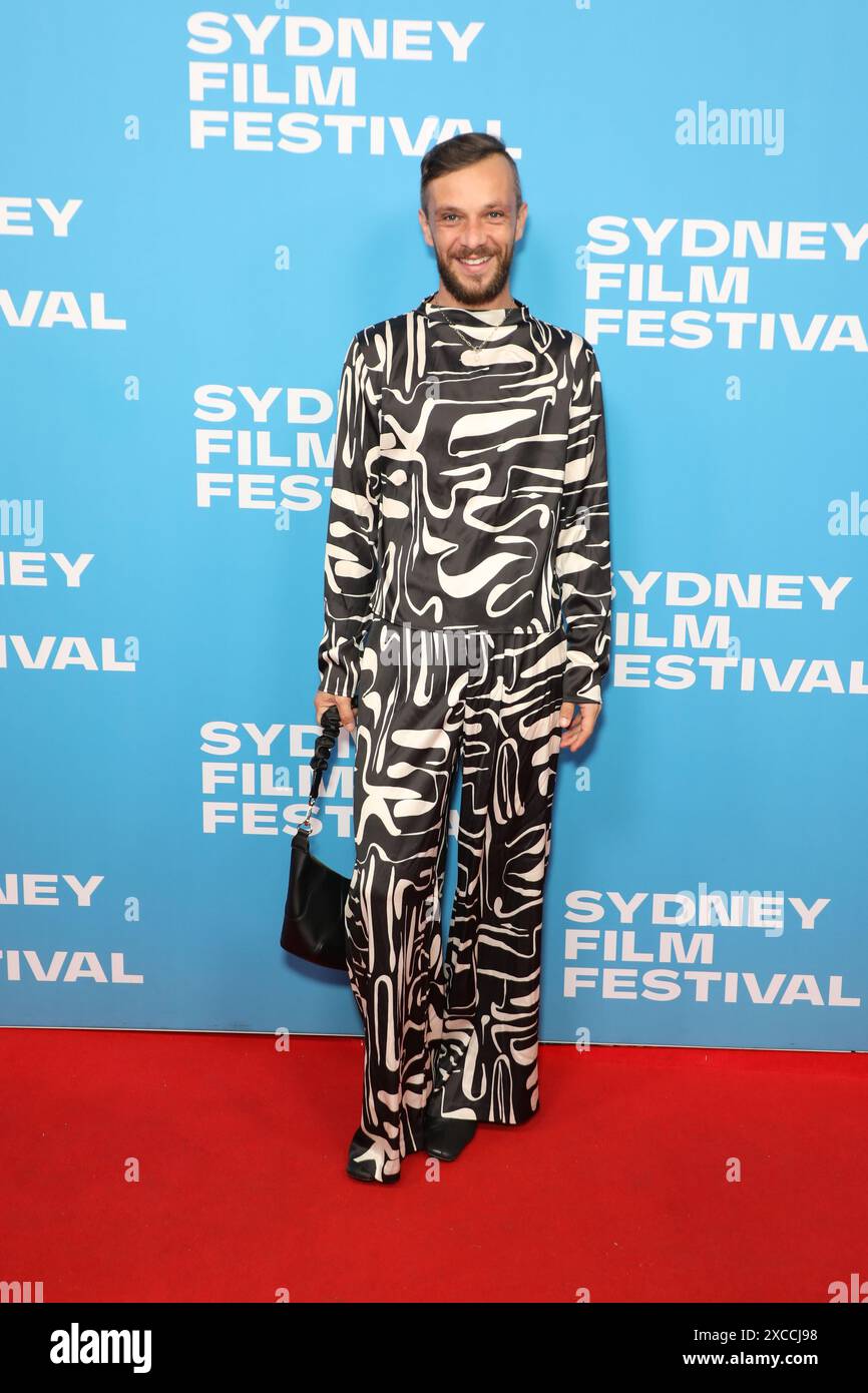 Sydney, Australia. 16th June 2024. Jamie Azzopardi arrives on the red ...