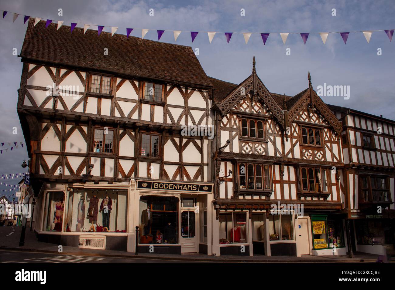 Broad Street and King Street, Ludlow Stock Photo - Alamy