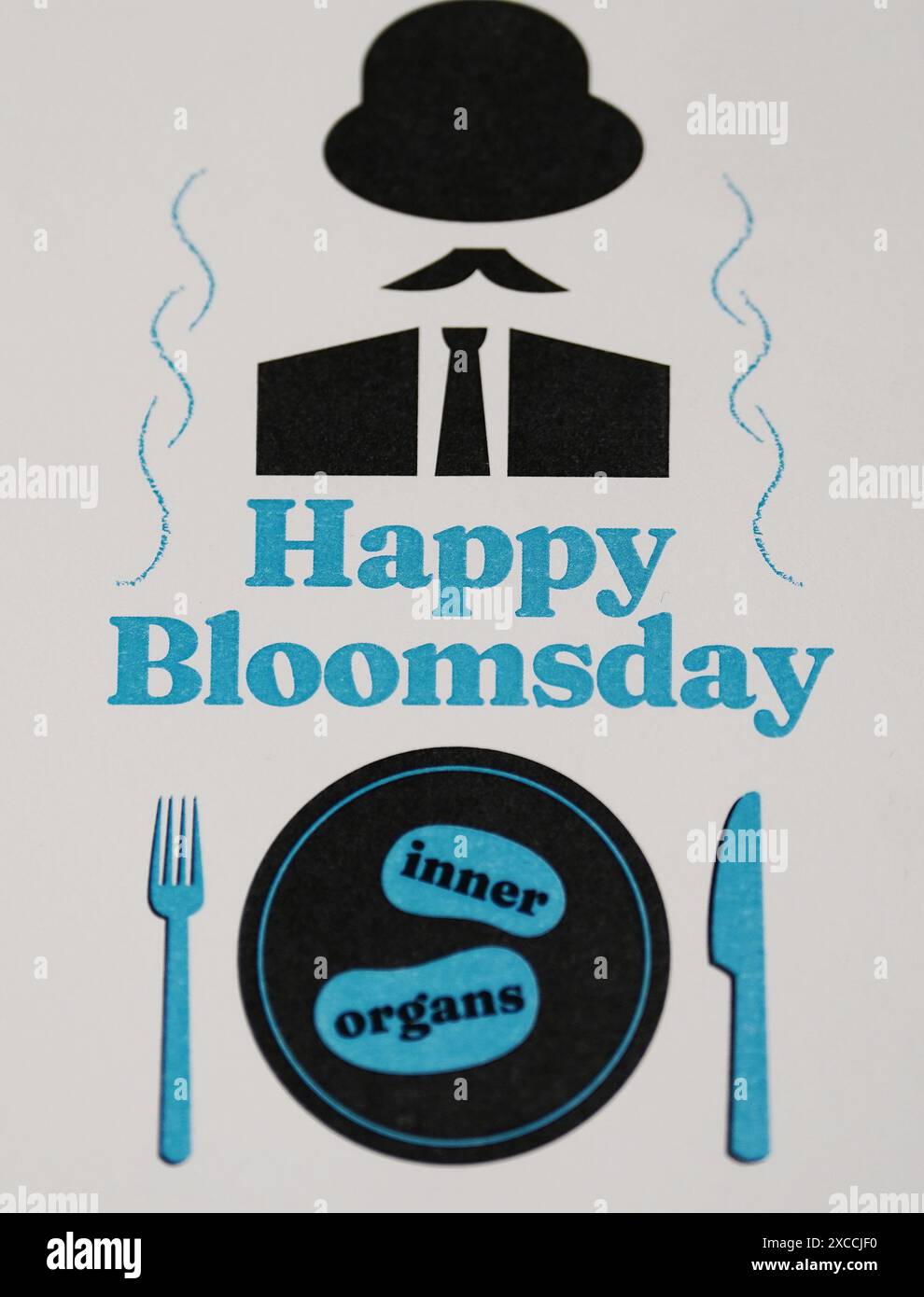 A sign for Bloomsday Breakfast at Belvedere College in Dublin ...