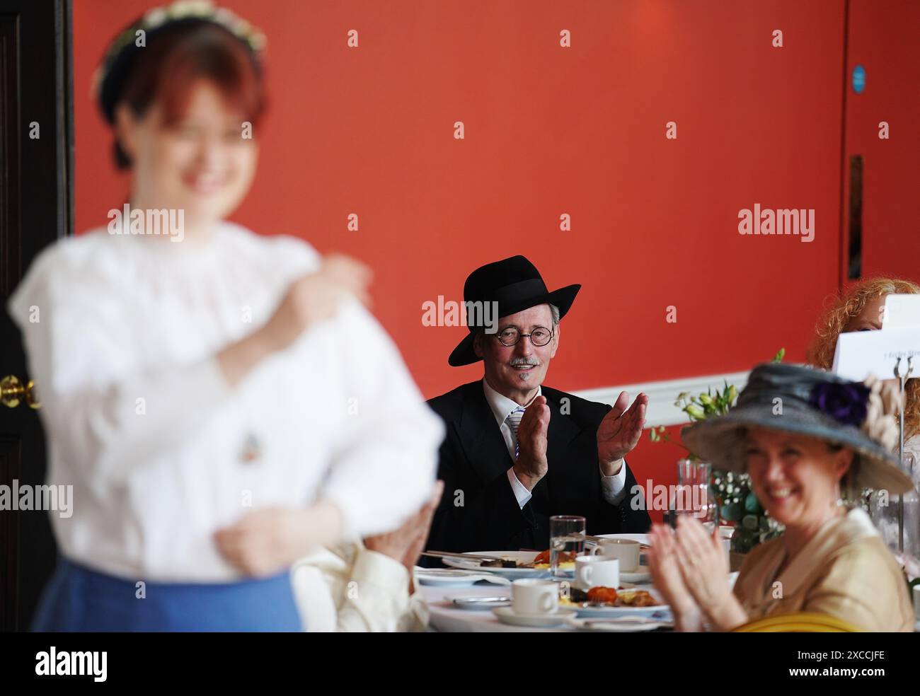 James Joyce lookalike John Shevlin attends the Bloomsday Breakfast at ...