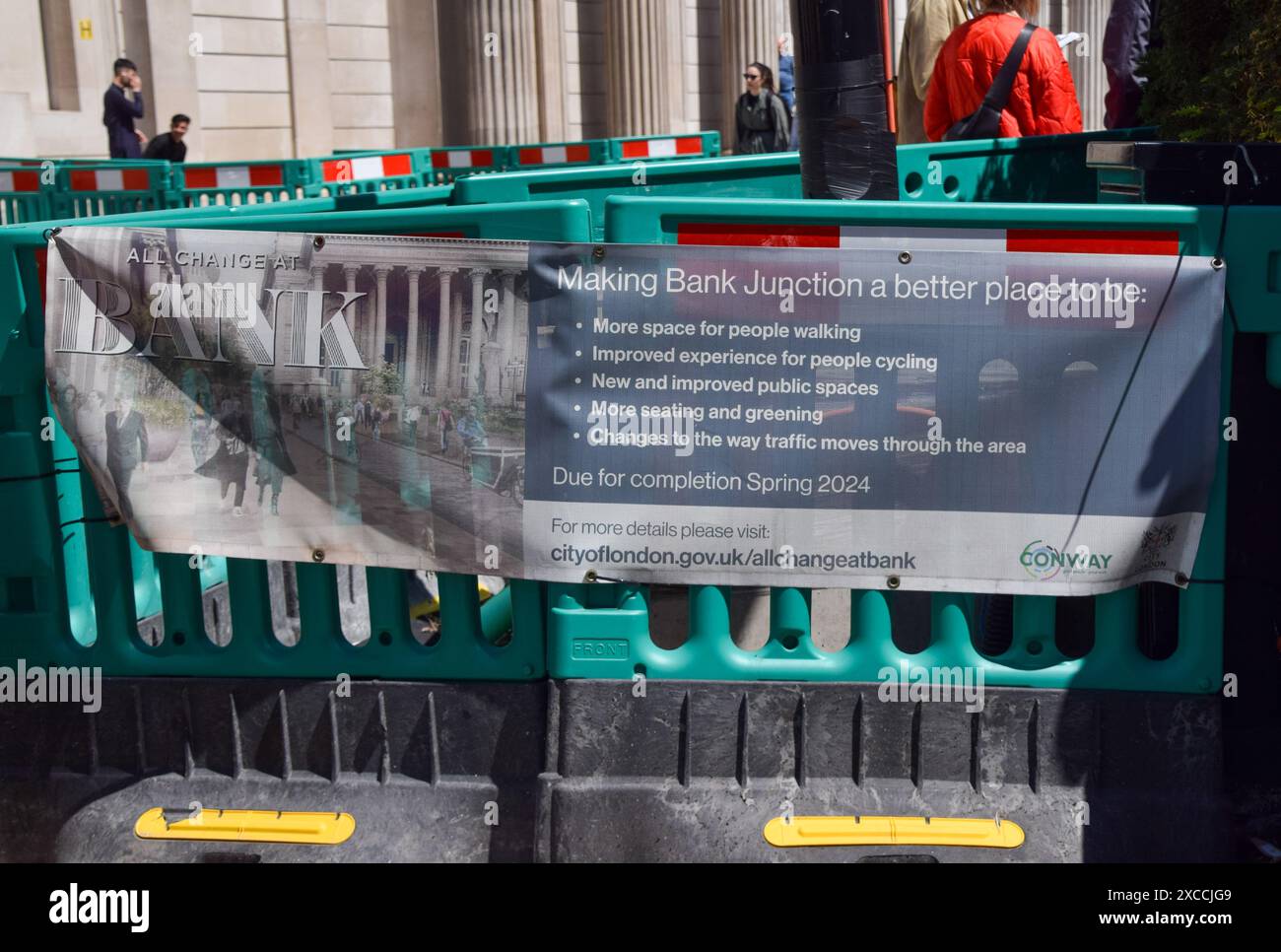 London, England, UK. 16th June, 2024. A roadworks sign from the City of ...
