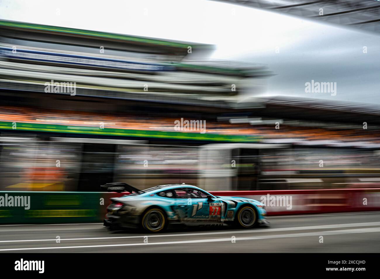 Le Mans, France. 16th June, 2024. 77 BARKER Ben (gbr), HARDWICK Ryan ...