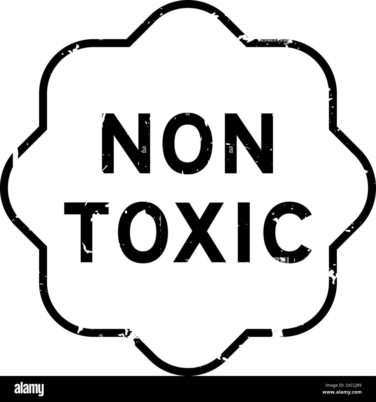 Grunge black non toxic word rubber seal stamp on white background Stock Vector Image & Art - Alamy