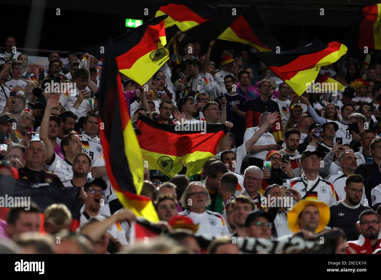MUNICH, GERMANY - JUNE 14: German supporters during the UEFA EURO 2024 ...