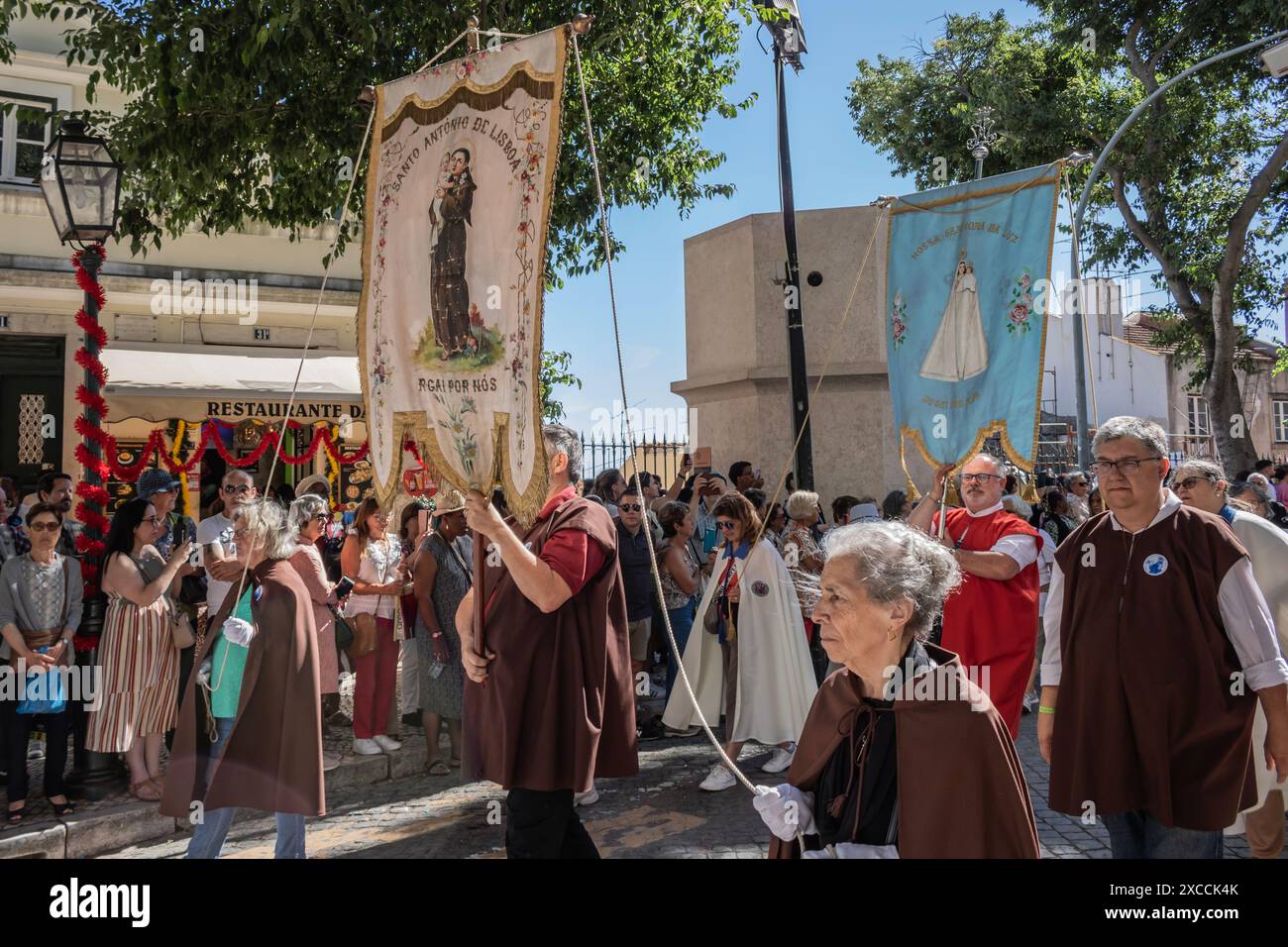 Lisbon, Portugal. June 13, 2024. Religious procession of Saint Anthony ...