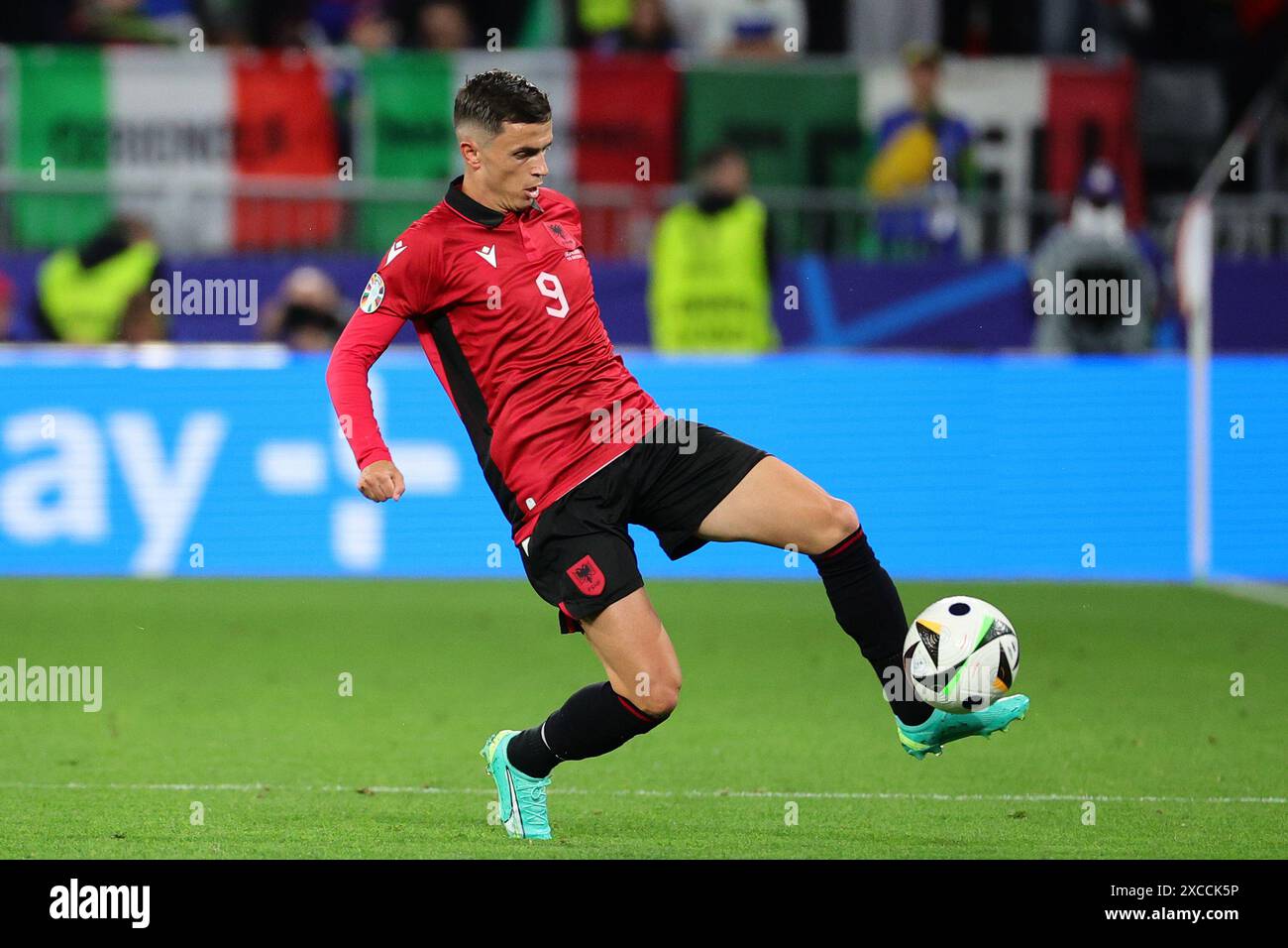 Jasir Asani of Albania during the Euro 2024 Group Stage B football ...
