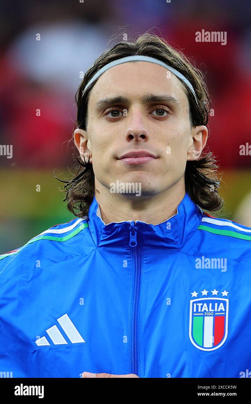 Riccardo Calafiori of Italy during the Euro 2024 Group Stage B football ...