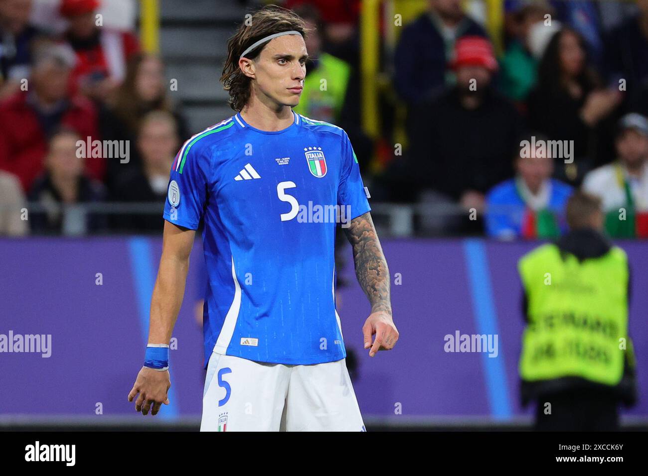 Riccardo Calafiori of Italy during the Euro 2024 Group Stage B football ...