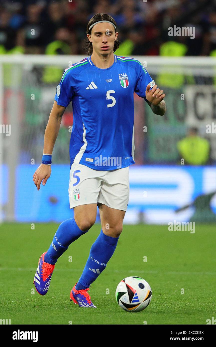 Riccardo Calafiori of Italy during the Euro 2024 Group Stage B football ...