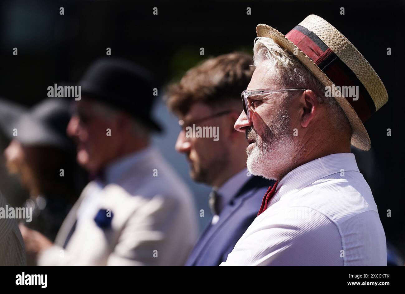 People watch the 'Joycestagers' perform their reenactment from the ...