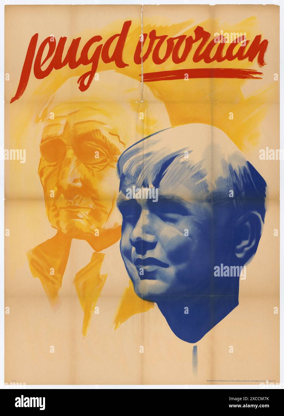 A vintage German propaganda poster from occupied Holland. It shows the ...