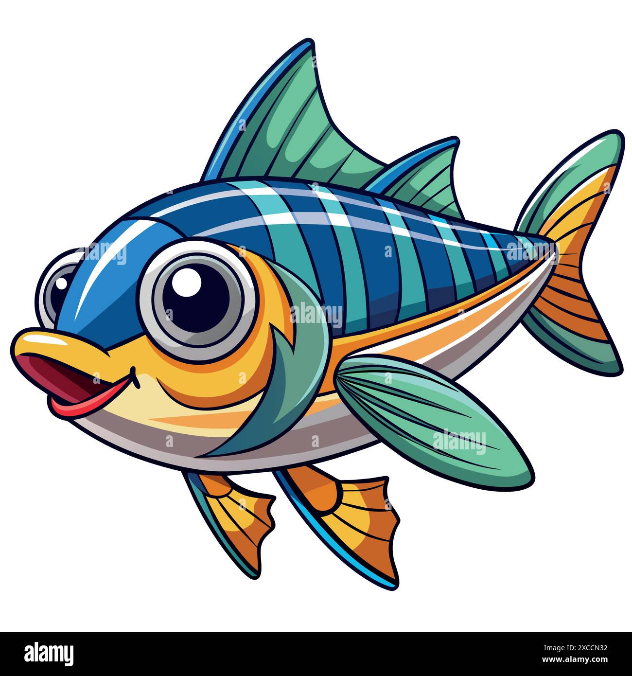 Mackerel line drawing Stock Vector Images - Alamy