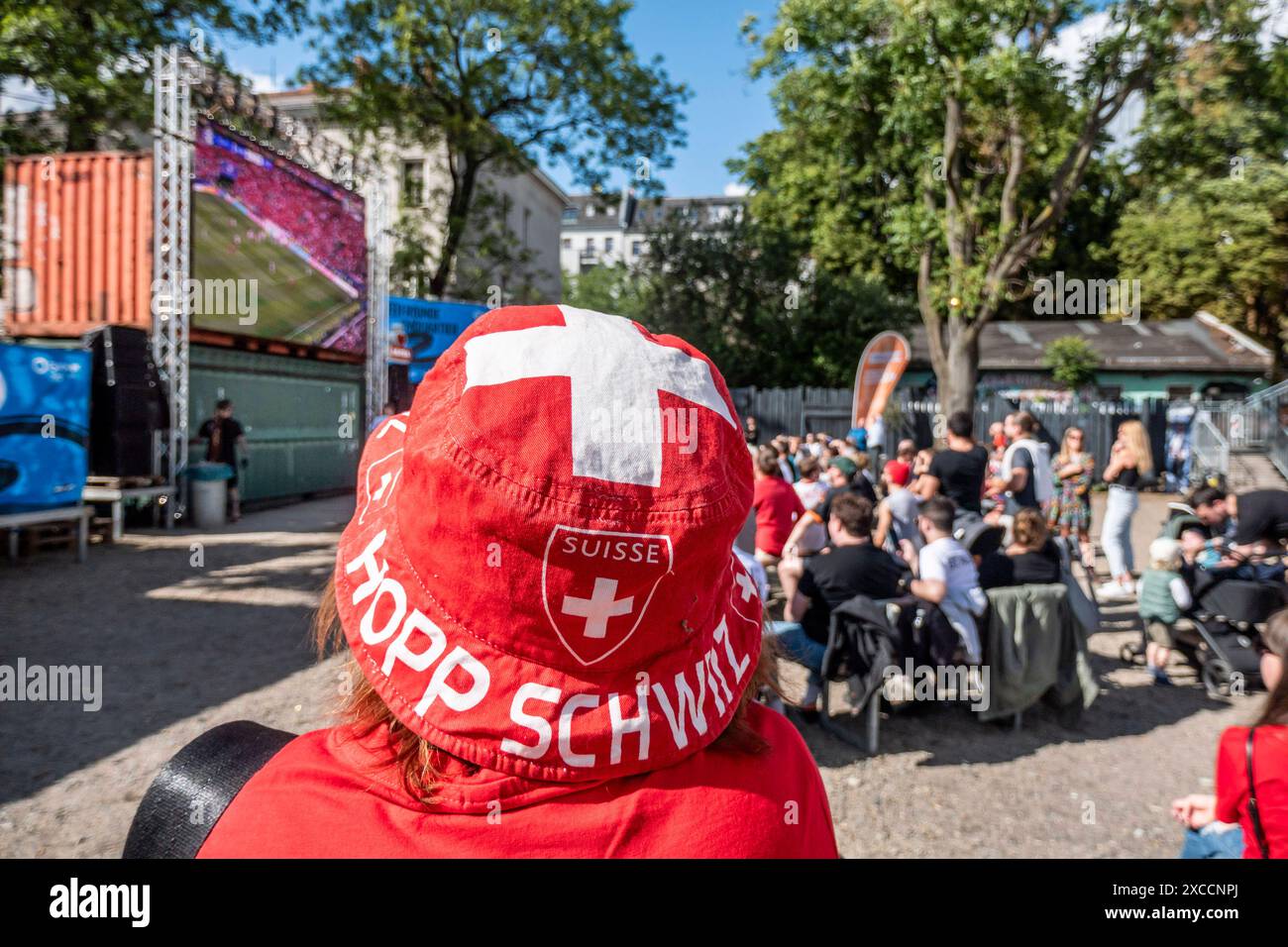 Fußball Europameisterschaft 2024, EM 2024, public viewing, Fußballfans ...