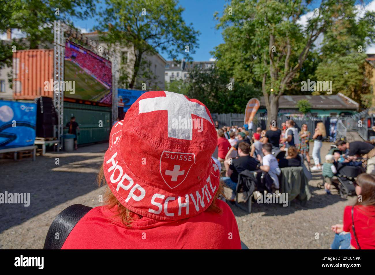 Fußball Europameisterschaft 2024, EM 2024, public viewing, Fußballfans ...