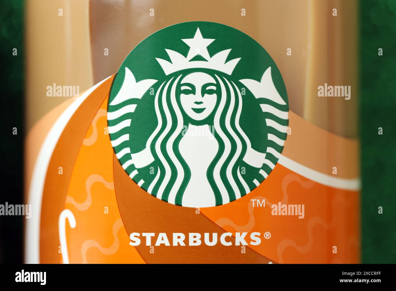 KYIV, UKRAINE - APRIL 20, 2024 Starbucks Frappuccino Coffee Drink ...