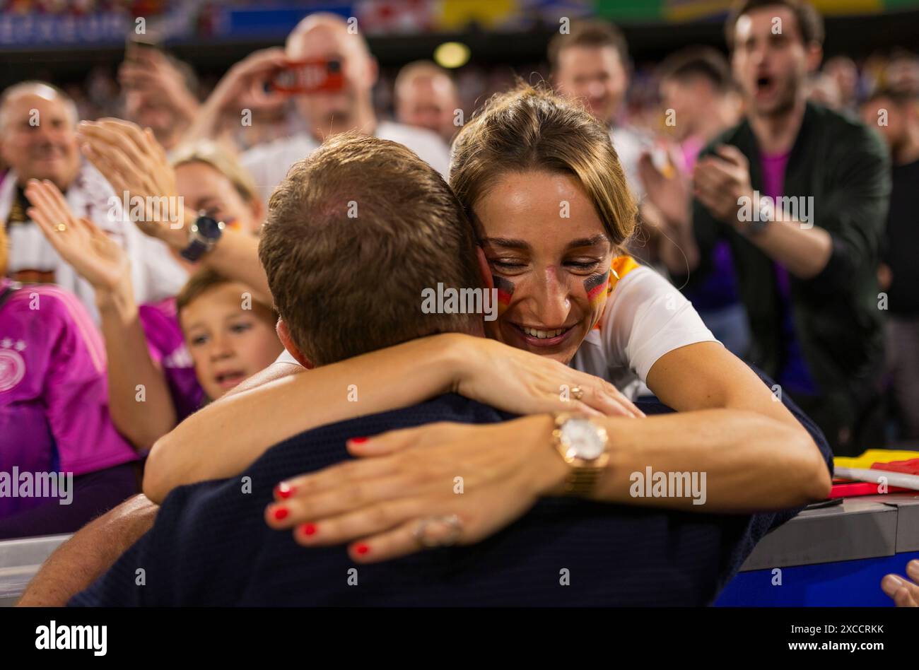 Munich, Germany. 14th Jun 2024. Final jubilation by Trainer Julian ...
