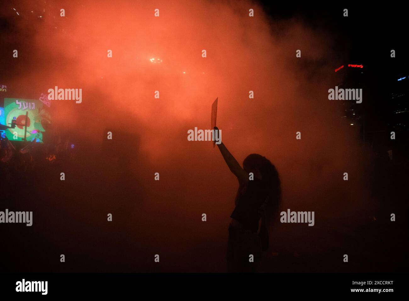 Israel. 15th June, 2024. Family member of Israeli hostage Tal Shoham ...