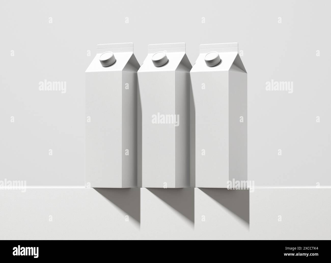 Juice Box Packaging Mockup 3D Rendering Isolated on White Background ...