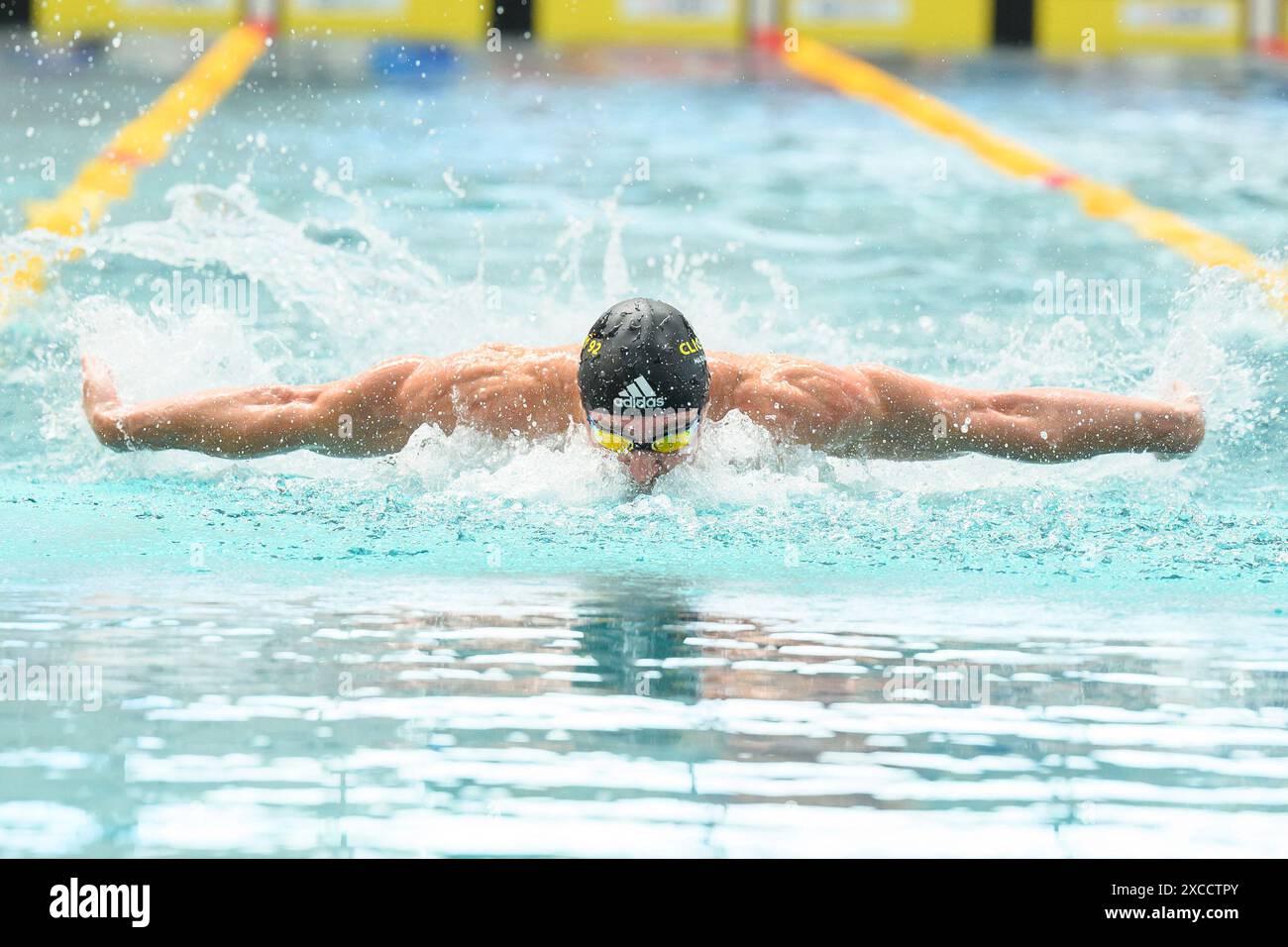 Maxime Grousset competes during the Swimming French National ...