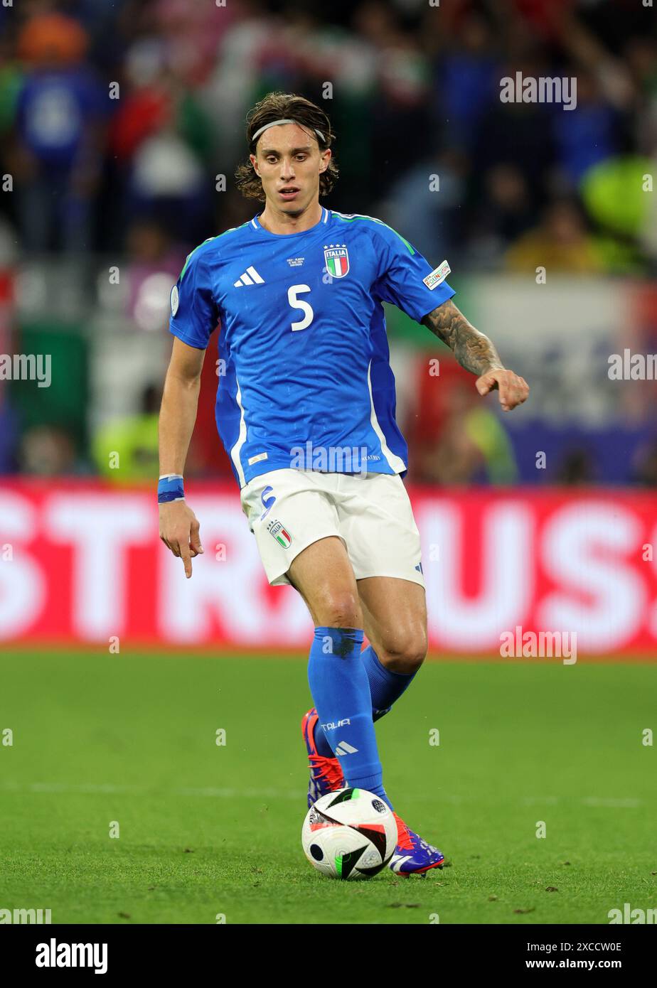 DORTMUND, GERMANY - JUNE 15: Riccardo Calafiori of Italy during the ...