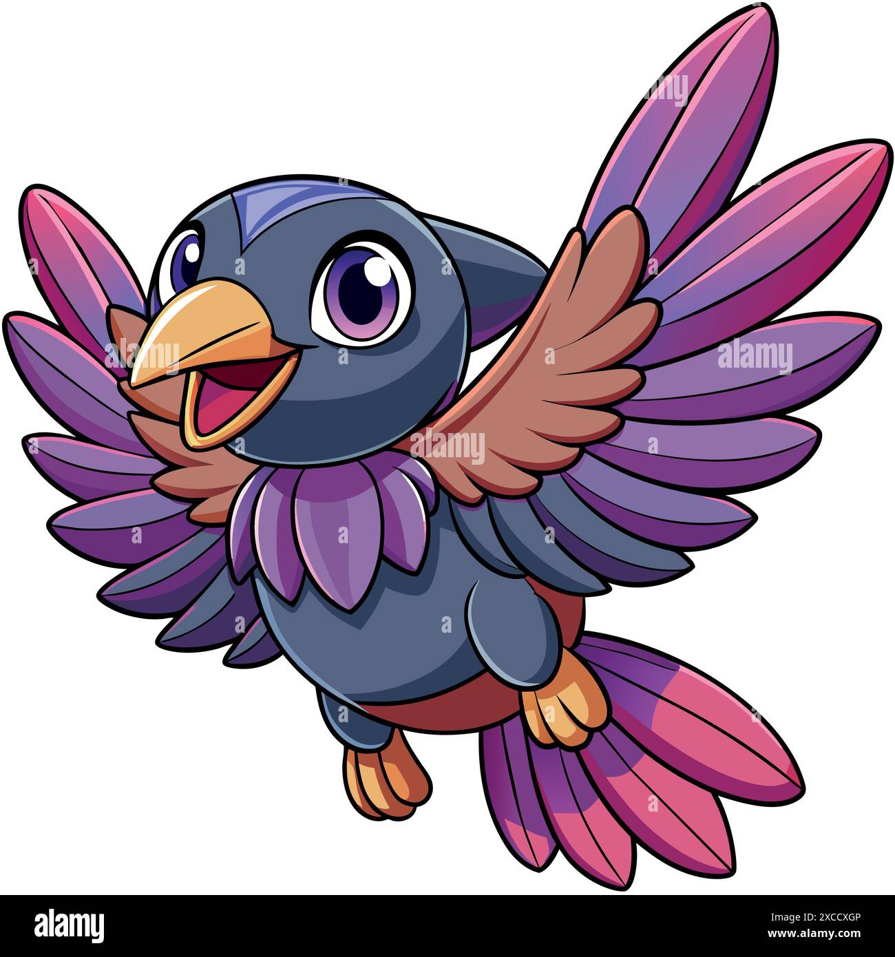 Raven flies Stock Vector Images - Alamy
