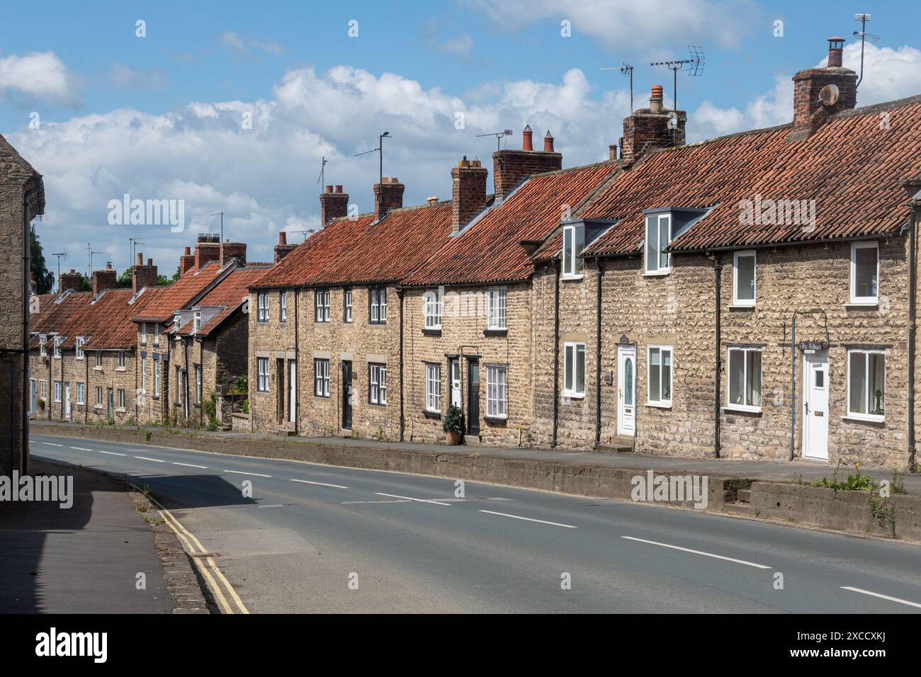 Thornton-le-Dale, view of the pretty village in North Yorkshire ...