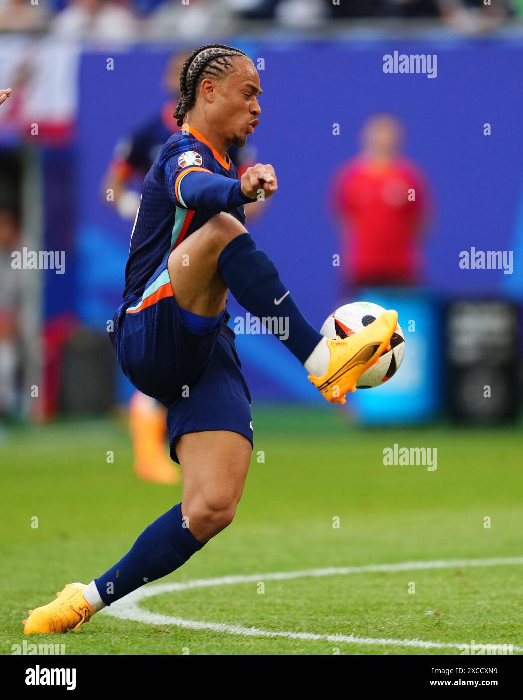 Xavi Simons of Netherlands during the UEFA Euro 2024 match between ...