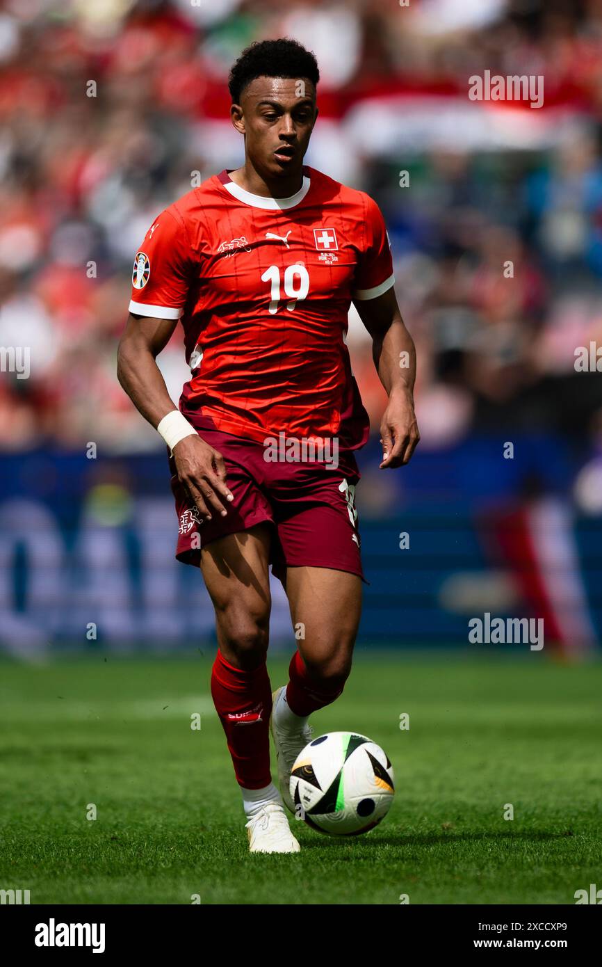 Cologne, Germany. 15 June 2024. Dan Ndoye of Switzerland in action ...