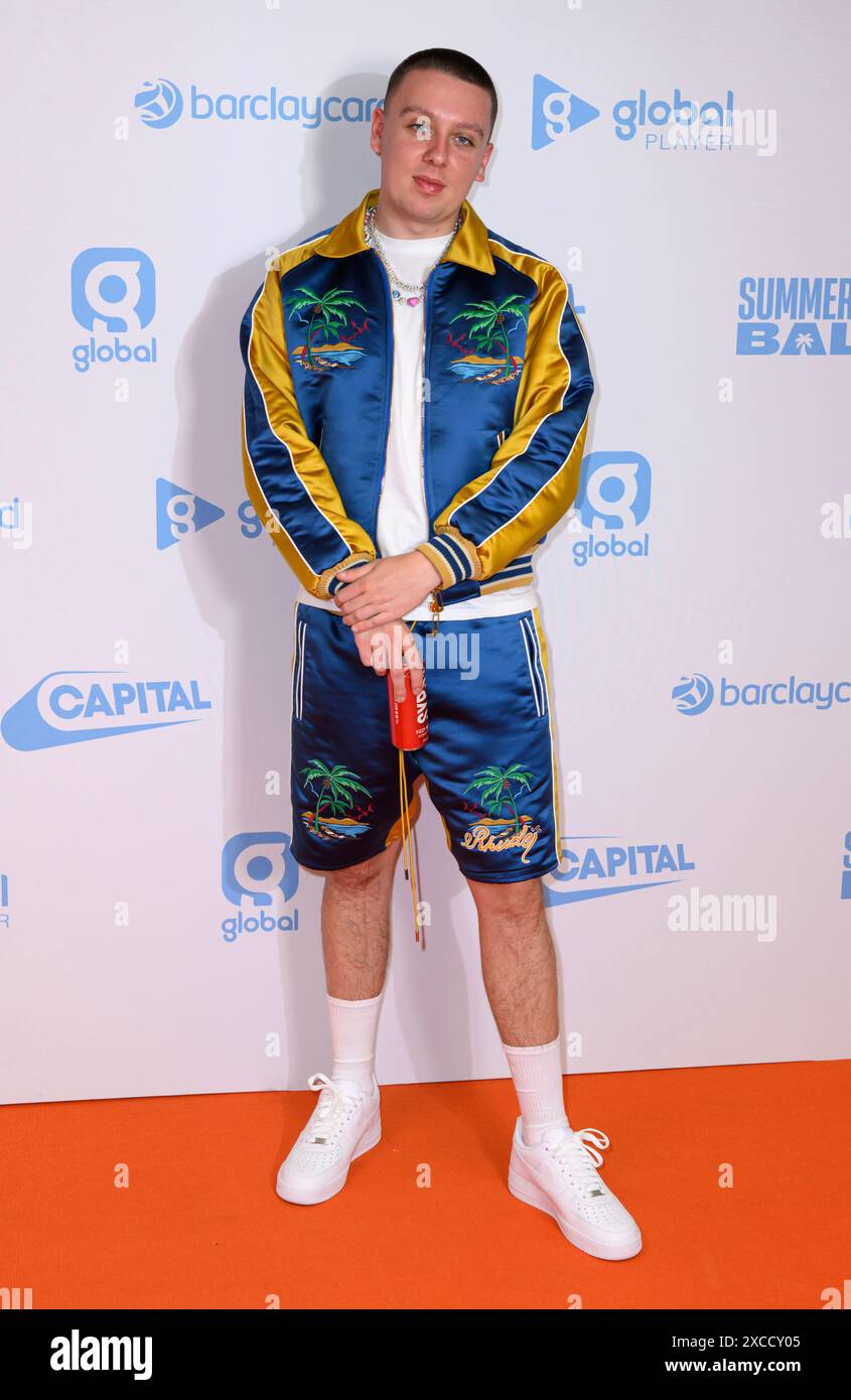 London, UK. June 16th, 2024. Aitch arriving at Capital's Summertime ...