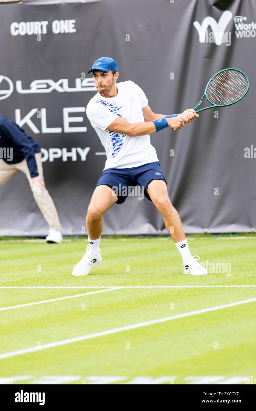 Ilkley, United Kingdom, 16 June 2024, Jay Clarke VS Benjamin Bonzi Qualifying Match at the ...