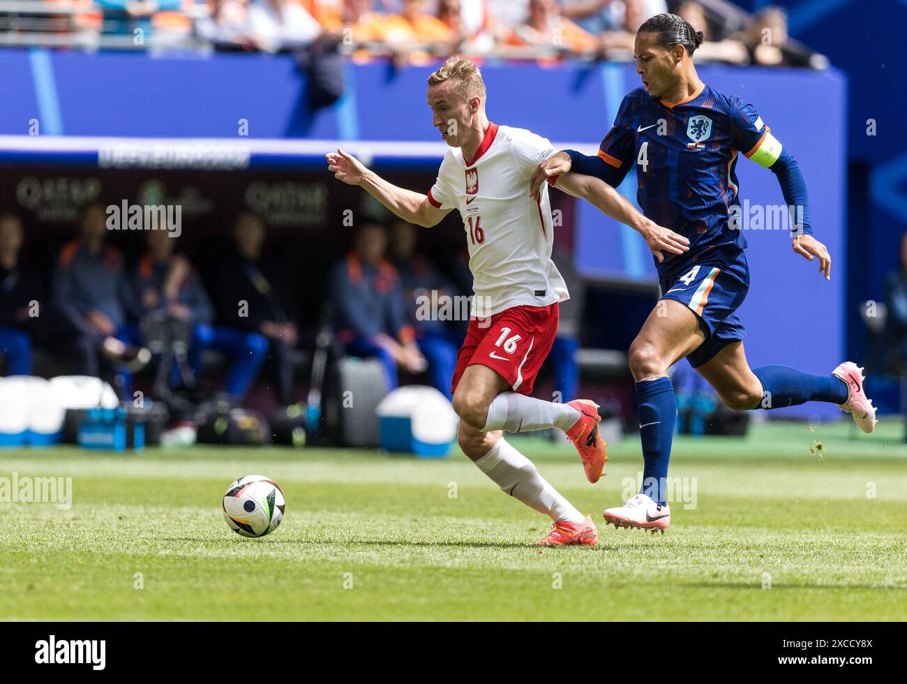 Volksparkstadion, Hamburg, Germany. 16th June, 2024. Euro 2024 Group D ...