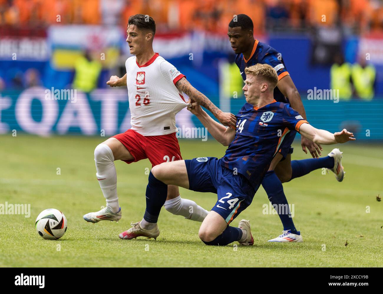Volksparkstadion, Hamburg, Germany. 16th June, 2024. Euro 2024 Group D ...