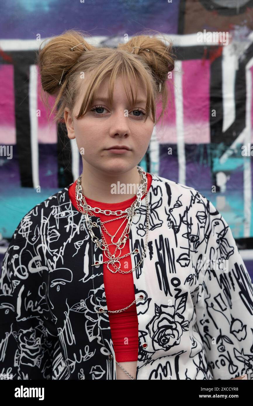 Leicestershire, UK. Sunday June 16, 2024. Harper pictured at the 2024 ...