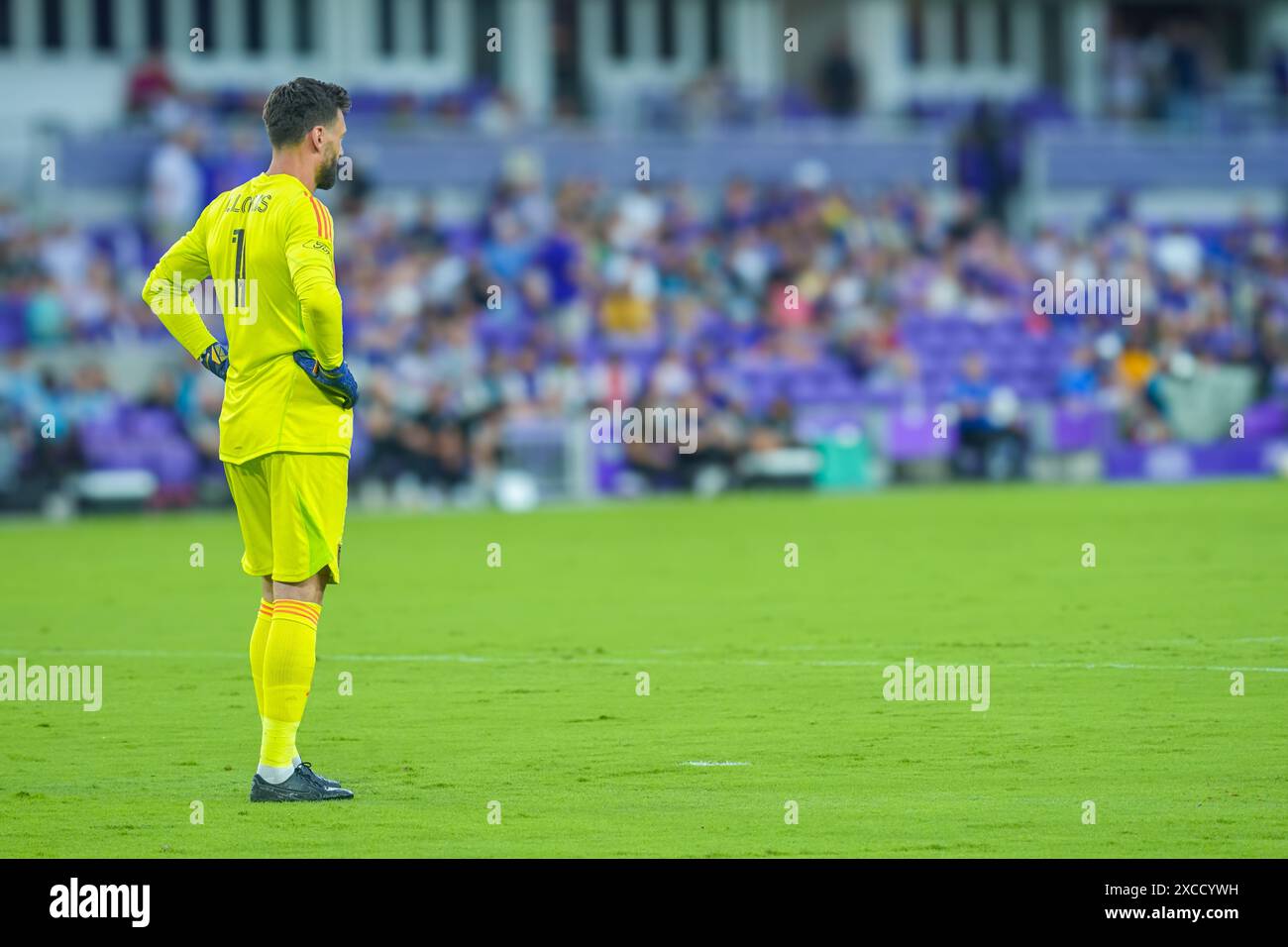 Orlando, Florida, USA, June 15, 2024, LA Galaxy goalkeeper Hugo Lloris ...