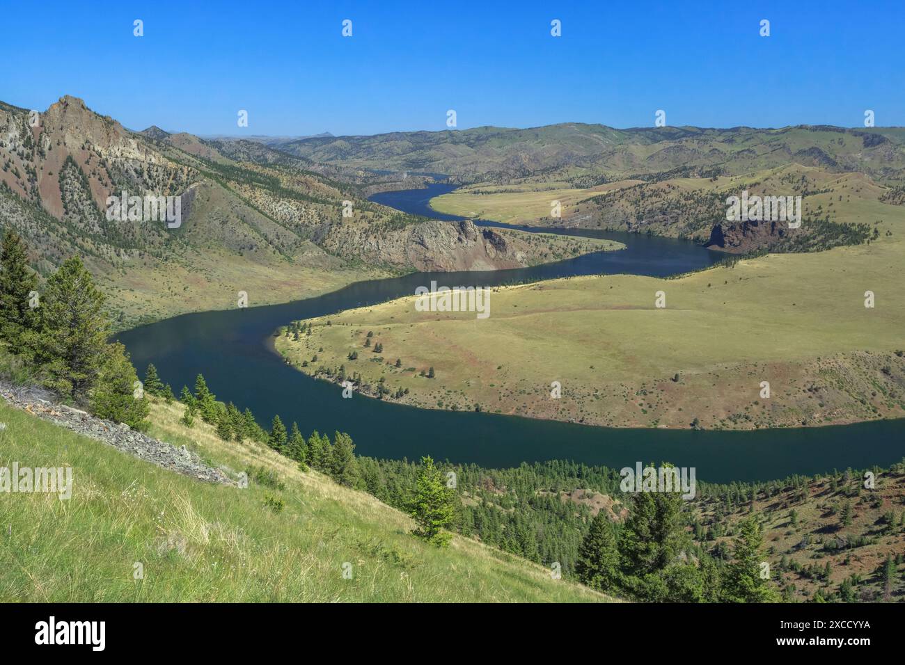 holter lake along ming bar in the beartooth wildlife management area ...