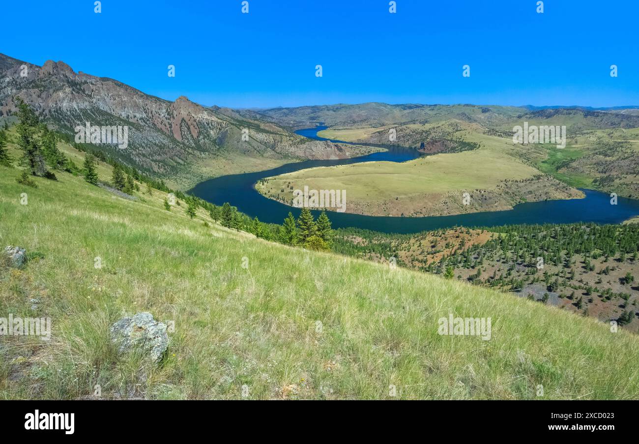 holter lake along ming bar in the beartooth wildlife management area ...