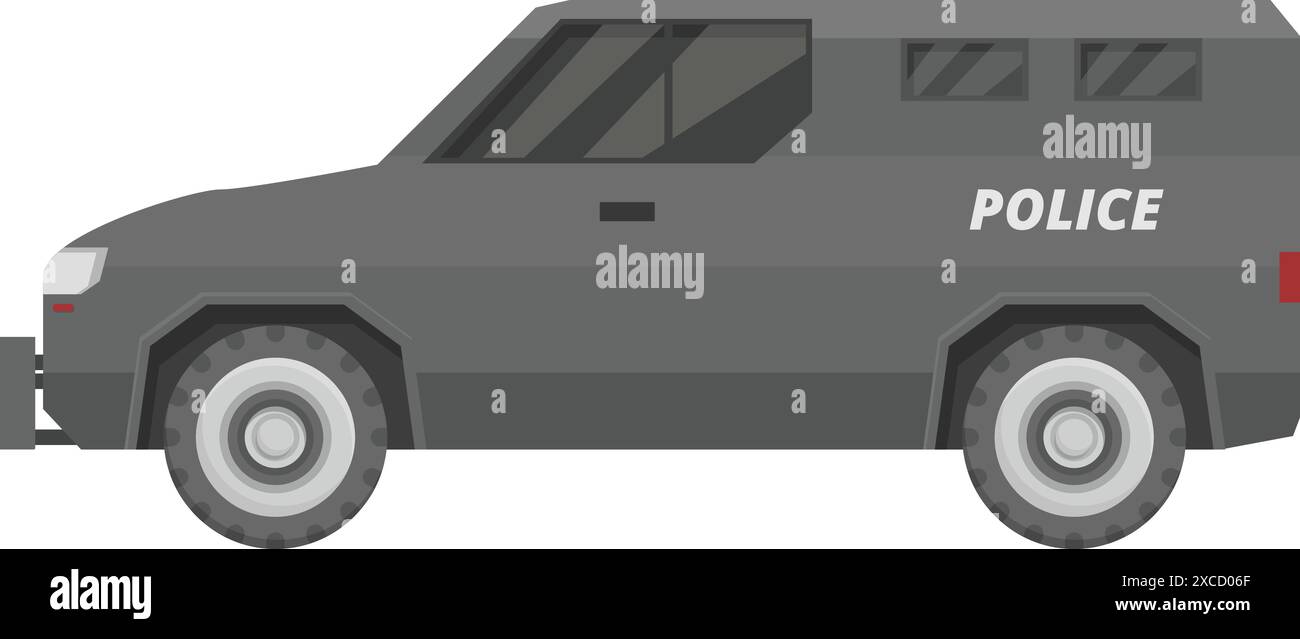 Armored police van transporting criminals with tinted windows for ...