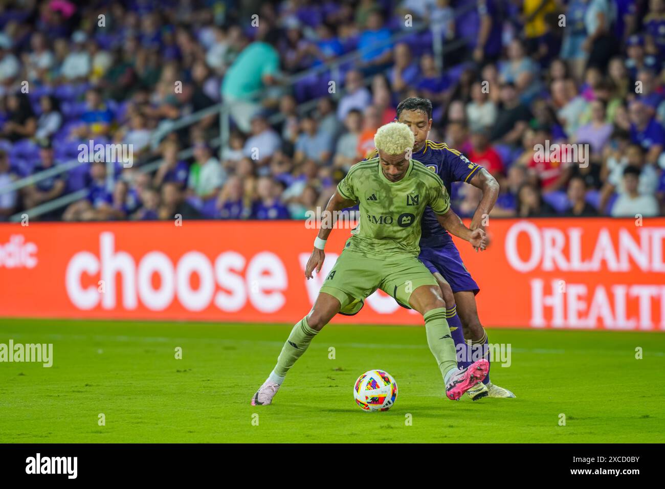 Orlando, Florida, USA, June 15, 2024, LA Galaxy player Timothy Tillman ...