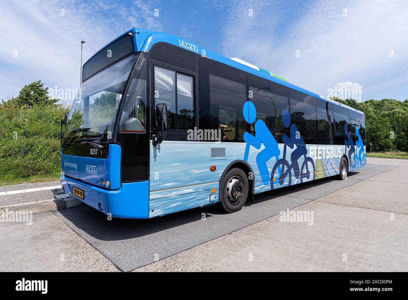 arriva VDL Ambassador ALE-120 fietsbus (bicycle bus) in Den Oever ...