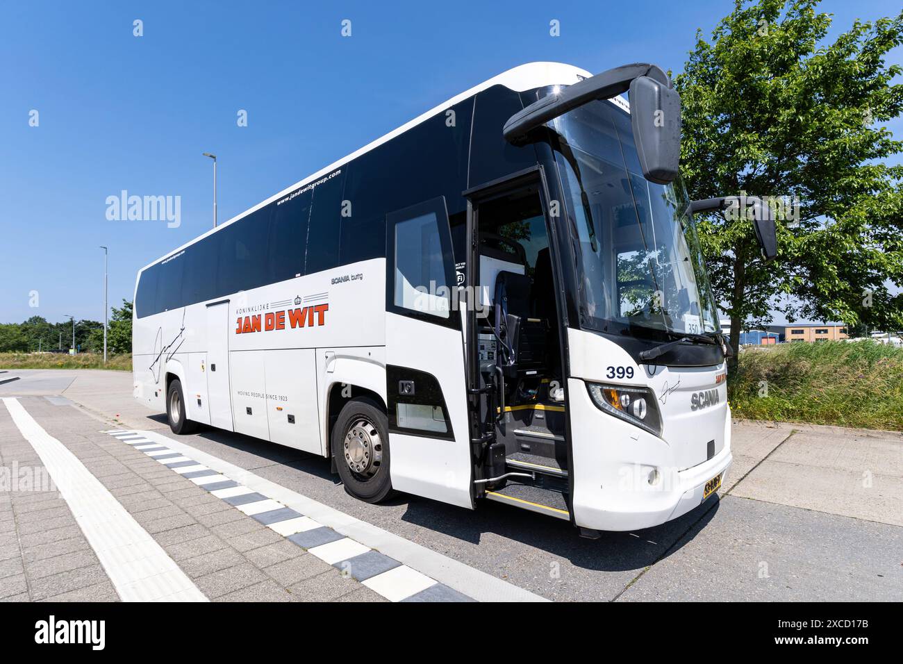Jan de Wit Scania Touring bus in Den Oever, Netherlands Stock Photo - Alamy