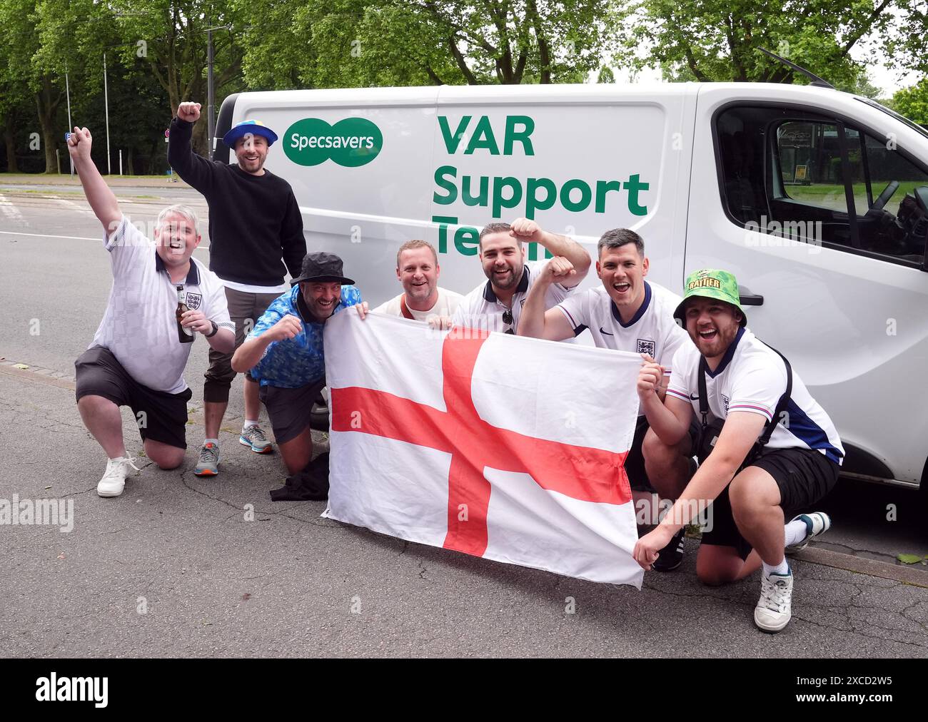 A Specsavers branded “VAR Support Team” van outside the ground ahead of ...